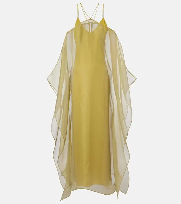 TALLER MARMO Sza Sza Spirito Organza Kaftan - Gold