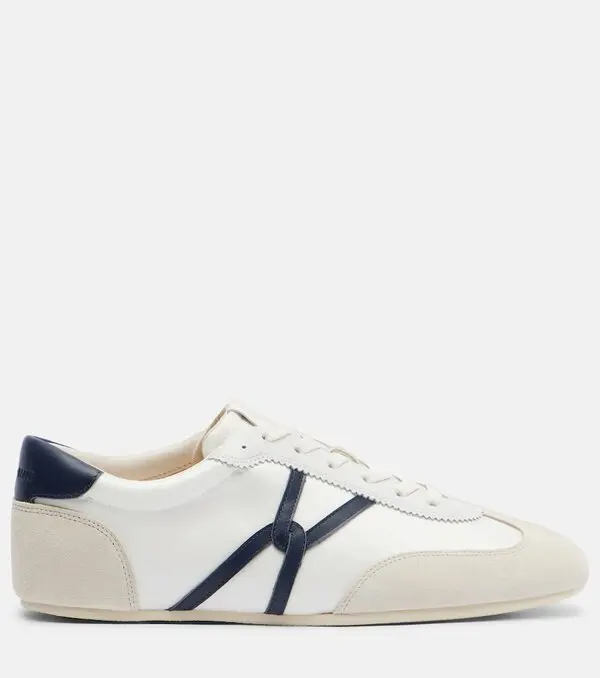Veronica Beard Leather-trimmed Canvas Sneakers