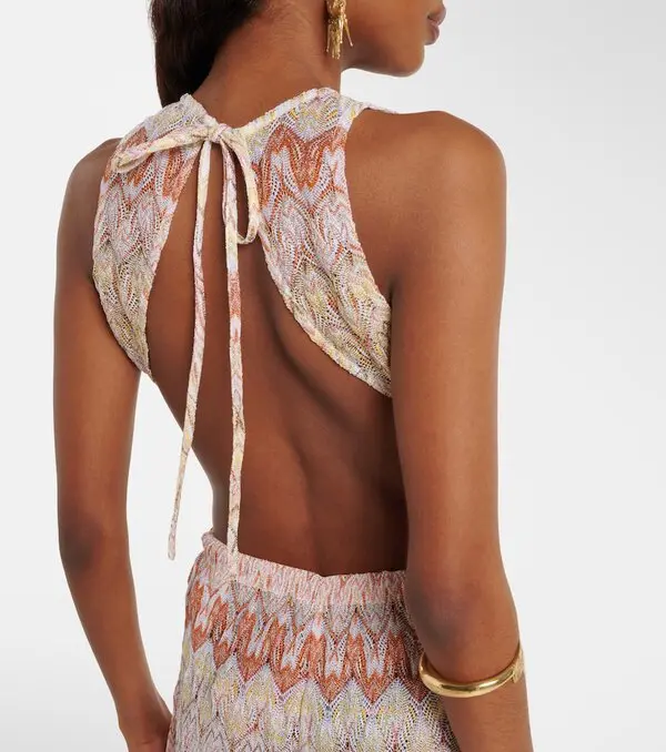 Missoni Open-back Lamé Jumpsuit - Multicoloured
