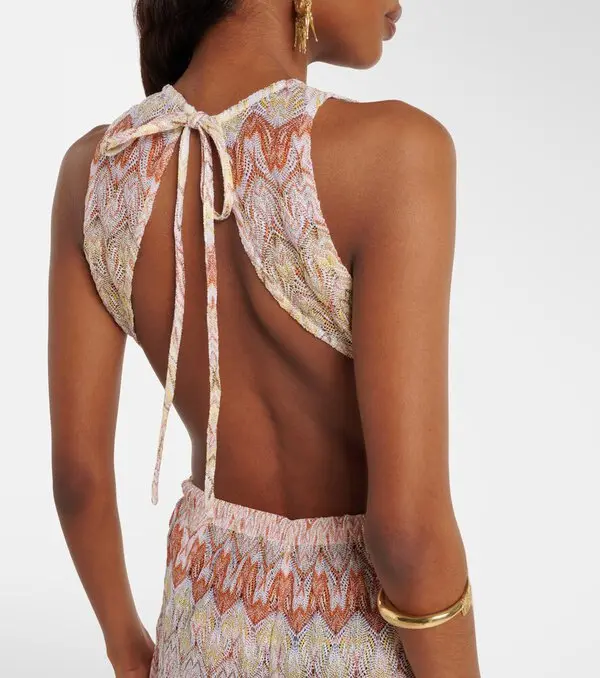 Missoni Open-back Lamé Jumpsuit - Multicoloured