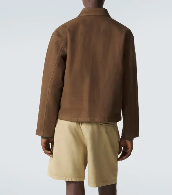 Auralee Cotton Twill Jacket - Brown