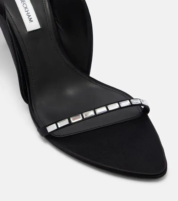 Victoria Beckham Embellished Pointed Toe Stiletto Sandals
