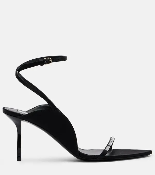 Victoria Beckham Embellished Pointed Toe Stiletto Sandals
