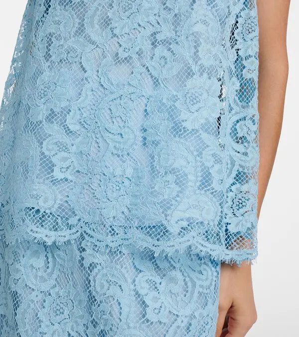 Dolce & Gabbana Lace Top - Blue