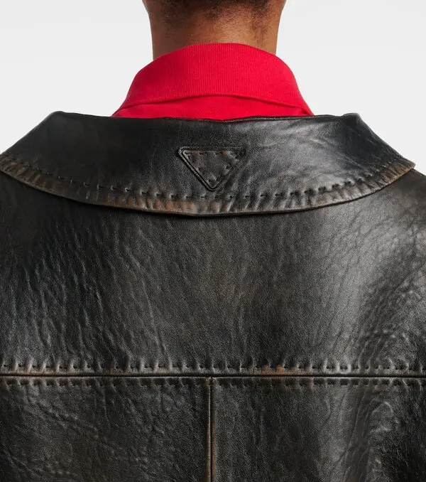 Prada Leather Jacket - Black