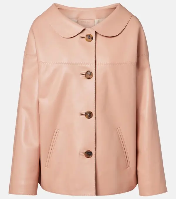 Prada Leather Jacket - Pink