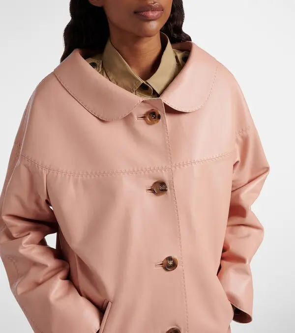 Prada Leather Jacket - Pink