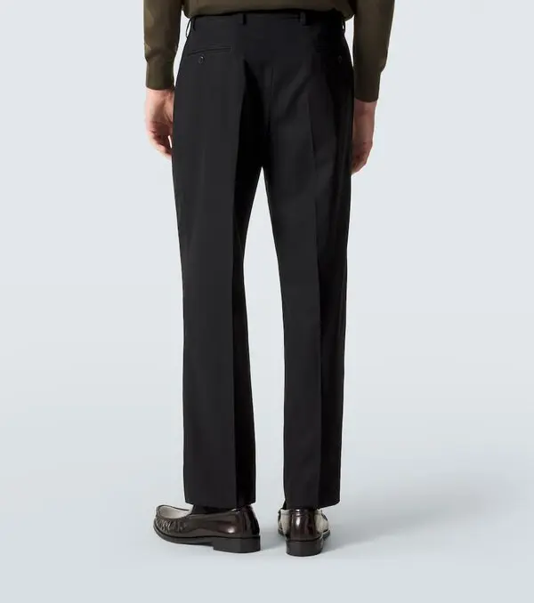 Prada Cotton Straight Leg Trousers
