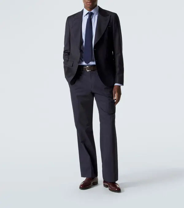 Canali Striped Cotton Poplin Shirt