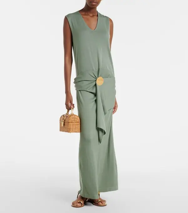 Judith Leiber Isla Embellished Wicker Top-handle Bag