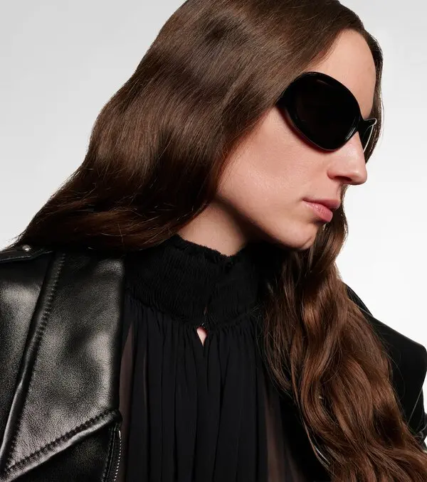 Khaite X Oliver Peoples 1967c Oversized Sunglasses