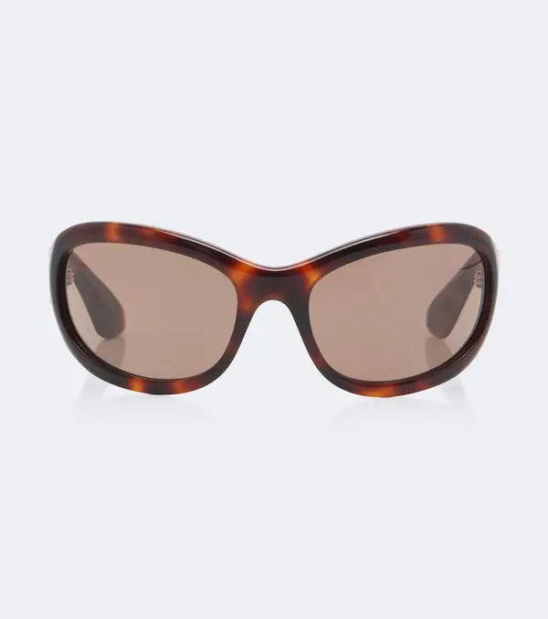 Khaite X Oliver Peoples 1967c Oversized Sunglasses - Brown