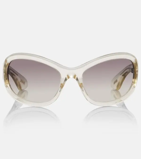 Khaite X Oliver Peoples 1967c Oversized Sunglasses - Transparent