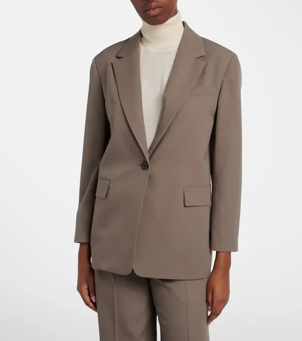 THE ROW Ezri Wool Blazer - Grey