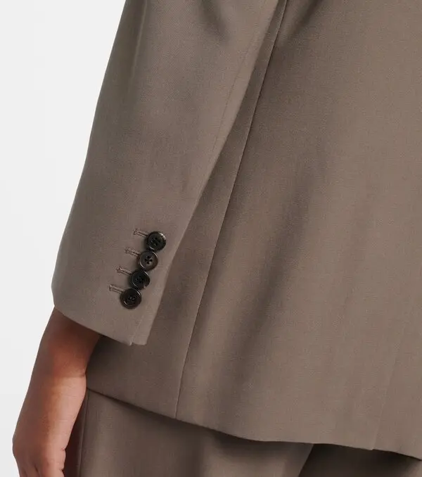 THE ROW Ezri Wool Blazer - Grey