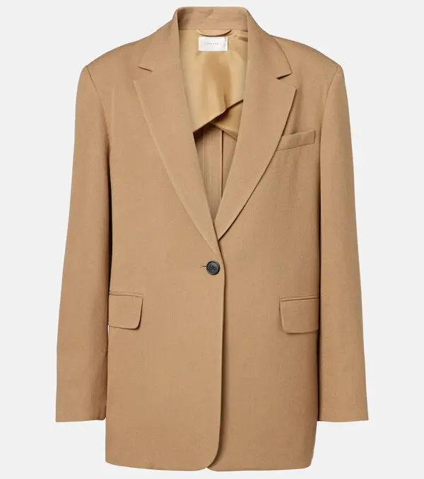 THE ROW Ezri Silk Blazer - Beige