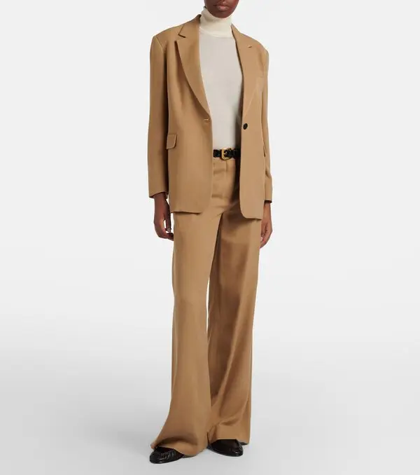 THE ROW Ezri Silk Blazer - Beige