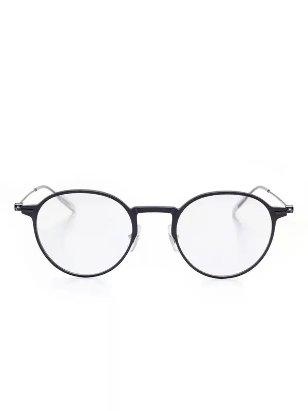 Montblanc Round-frame Glasses - Blue