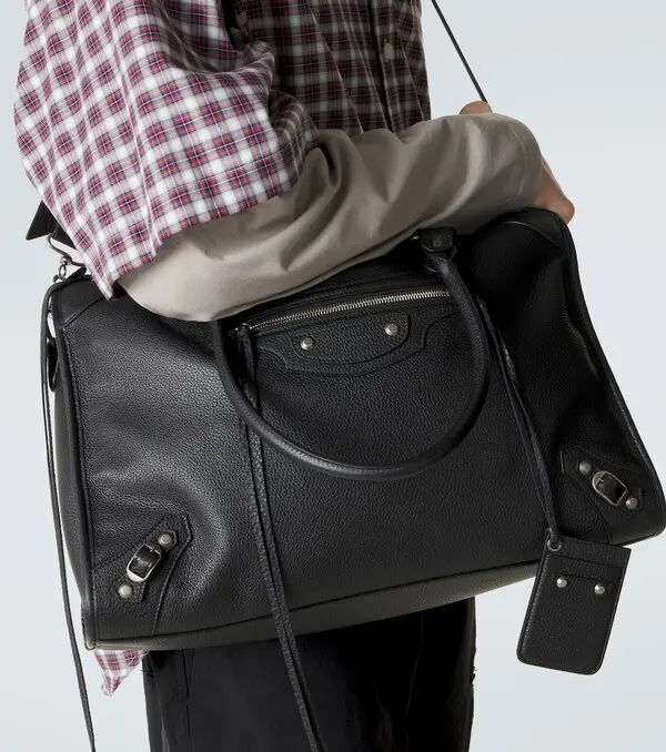 Balenciaga Le City Business Leather Tote Bag