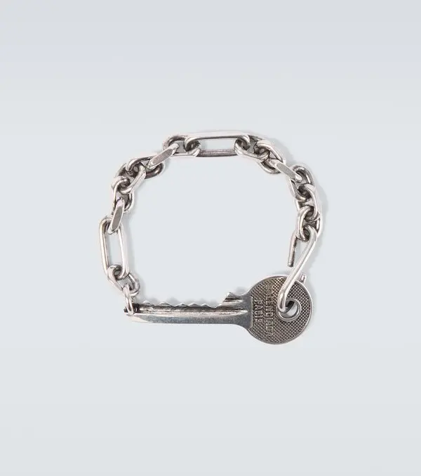 Balenciaga Neverlost Brass Bracelet - Silver