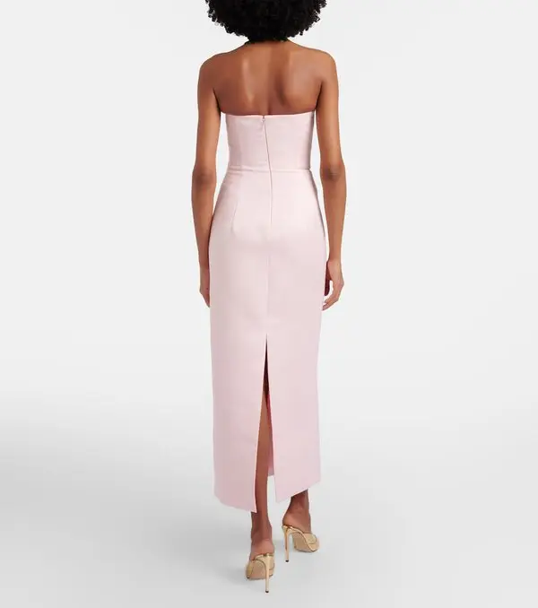LEO LIN Ava Floral-appliqué Corset Gown - Pink