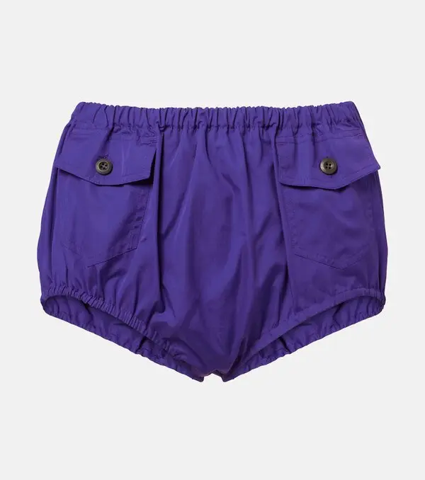 Prada Cotton Poplin Shorts - Purple