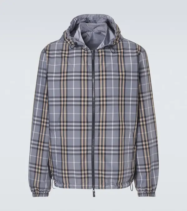Burberry Reversible Hooded Jacket - Blue