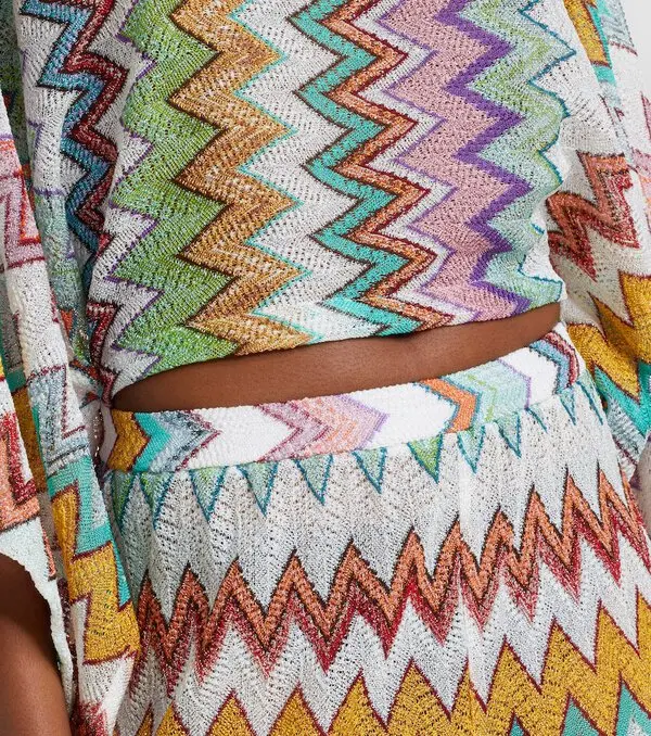 Missoni Zigzag Lame Wide-leg Pants