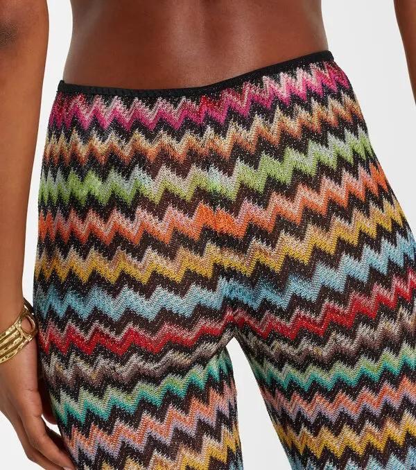 Missoni Zigzag Lamé Flared Pants - Multicoloured