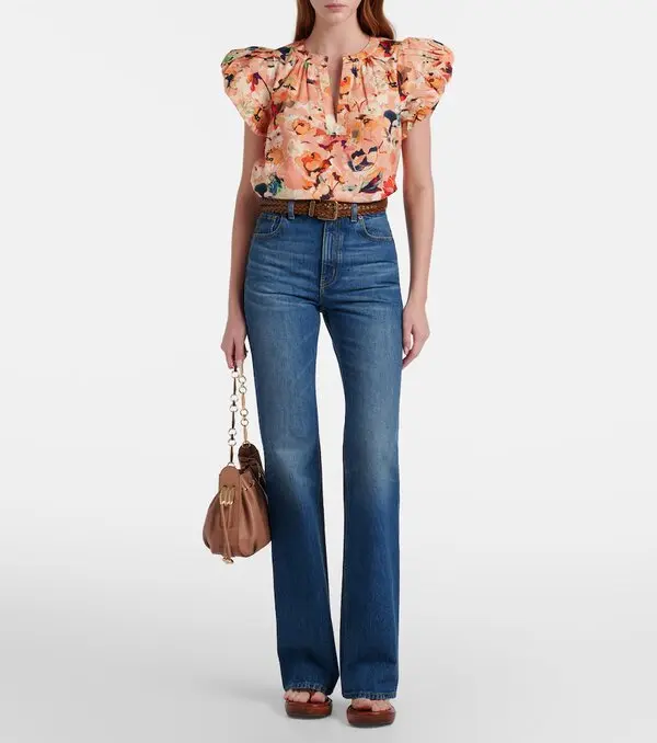 Ulla Johnson Floral Cotton Blouse