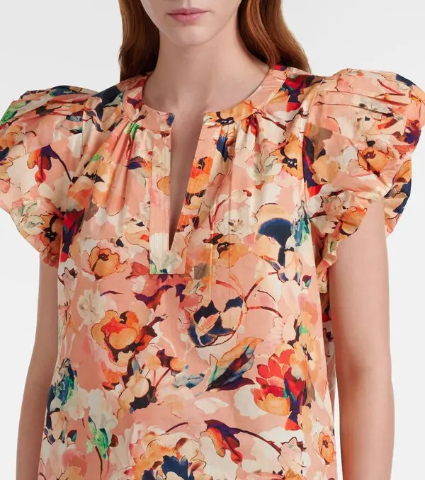 Ulla Johnson Floral Cotton Blouse