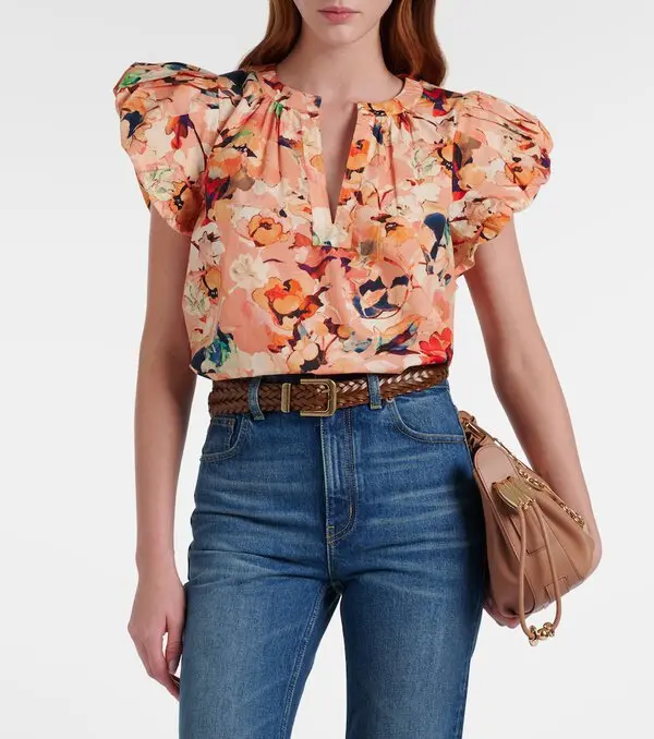Ulla Johnson Floral Cotton Blouse