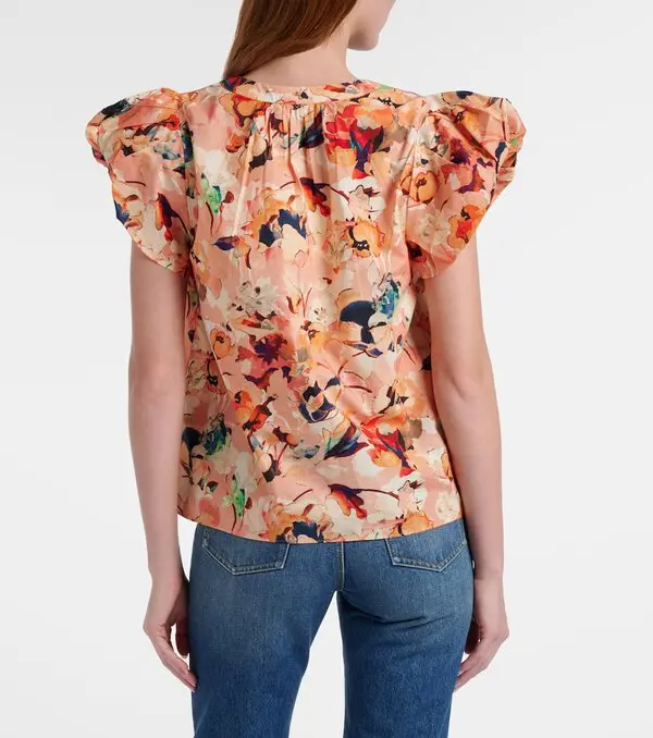 Ulla Johnson Floral Cotton Blouse