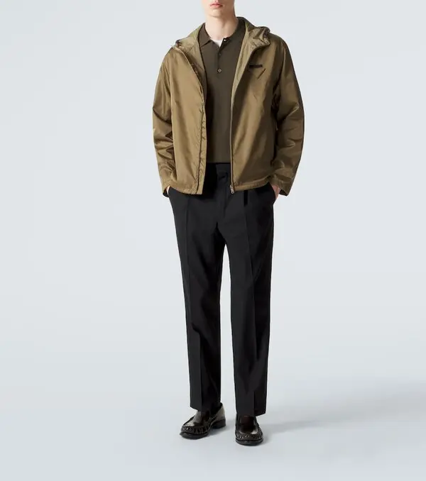 Prada Cotton Straight Leg Trousers