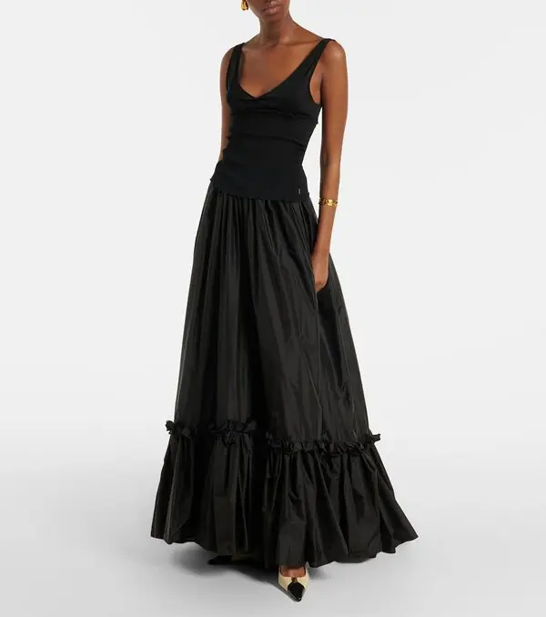 Saint Laurent Ruffled Maxi Skirt