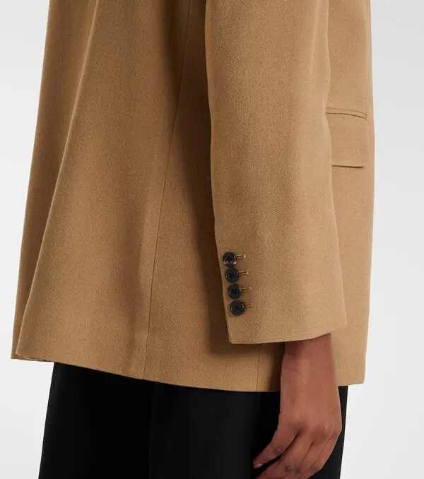 THE ROW Ezri Silk Blazer - Beige