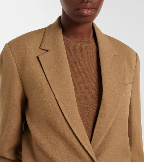 THE ROW Ezri Silk Blazer - Beige