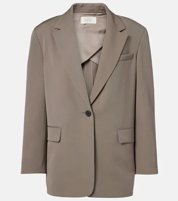THE ROW Ezri Wool Blazer - Grey