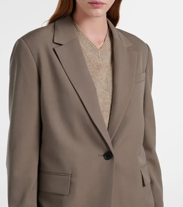 THE ROW Ezri Wool Blazer - Grey