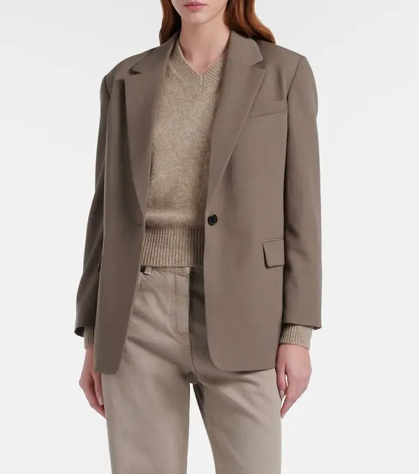 THE ROW Ezri Wool Blazer - Grey