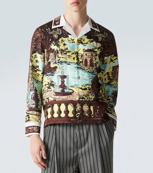 Versace Printed Silk Shirt - Multicoloured