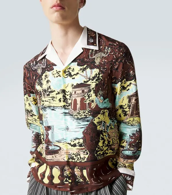 Versace Printed Silk Shirt - Multicoloured