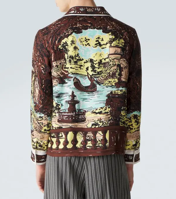 Versace Printed Silk Shirt - Multicoloured