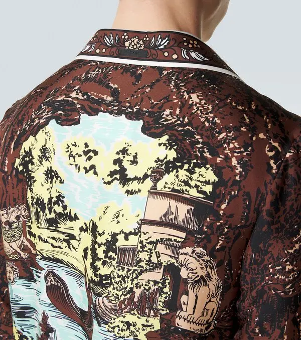 Versace Printed Silk Shirt - Multicoloured
