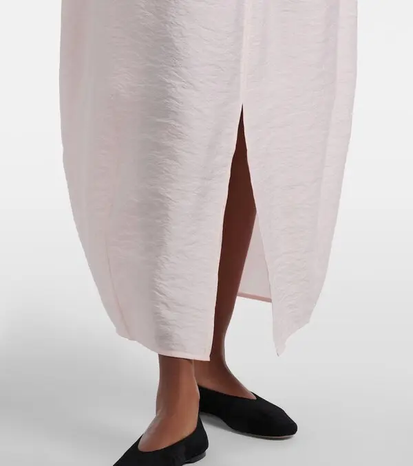 TOTEME Silk-blend Maxi Skirt - Pink