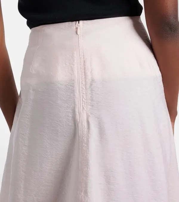 TOTEME Silk-blend Maxi Skirt - Pink