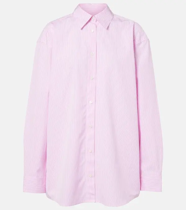 TOTEME Striped Organic Cotton Poplin Shirt