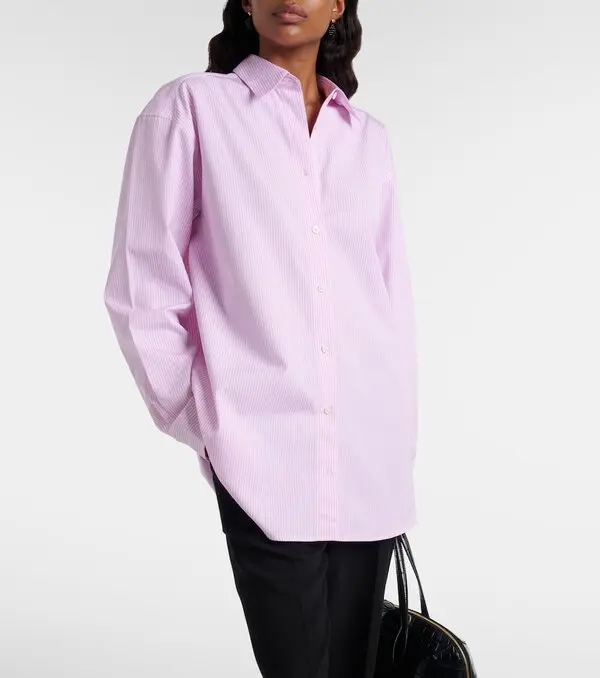 TOTEME Striped Organic Cotton Poplin Shirt