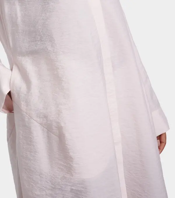 TOTEME Silk-blend Shirt Dress - Pink