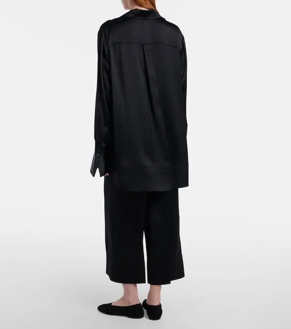 TOTEME Satin Wide-leg Pants